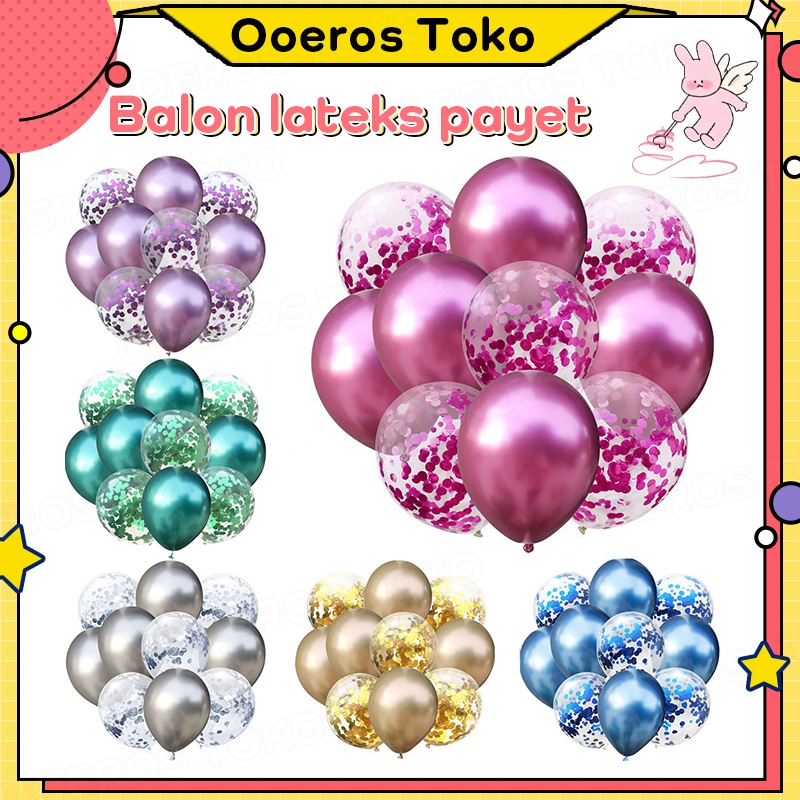 Jual 10 pcs Balon Latex Chrome / Balon Payet / Pesta Ulang Tahun ...