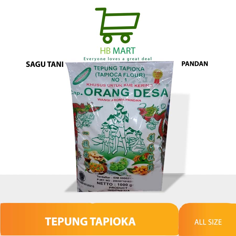 Jual PANDAN SAGU TANI CAP ORANG DESA TEPUNG TAPIOKA AROMA PANDAN 1000GR ...