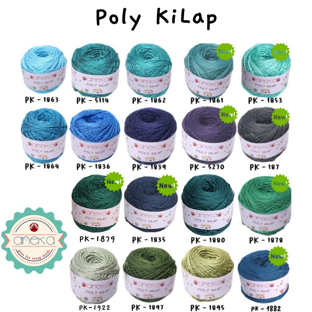 Jual KATALOG - PREMIUM Benang Rajut Polyester/ Poliester / Poli Poly ...