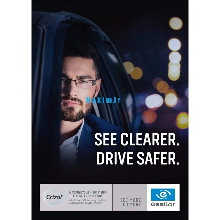 Jual Lensa Kacamata Essilor SV Crizal Drive | Shopee Indonesia