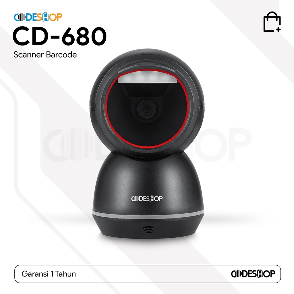 Jual Codeshop CD680 Scanner Barcode Duduk 1D 2D QR Code USB | Shopee ...