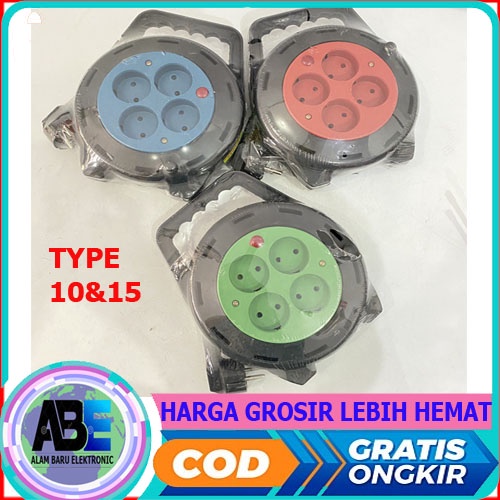 Jual BOX KABEL ROLL GULUNG TYPE 10-15 / STOP KONTAK 4 LUBANG SPARTA ...