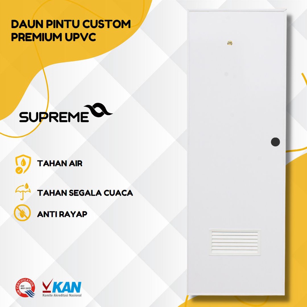 Jual Daun Pintu uPVC Kamar Mandi Tebal Custom Premium | Shopee Indonesia