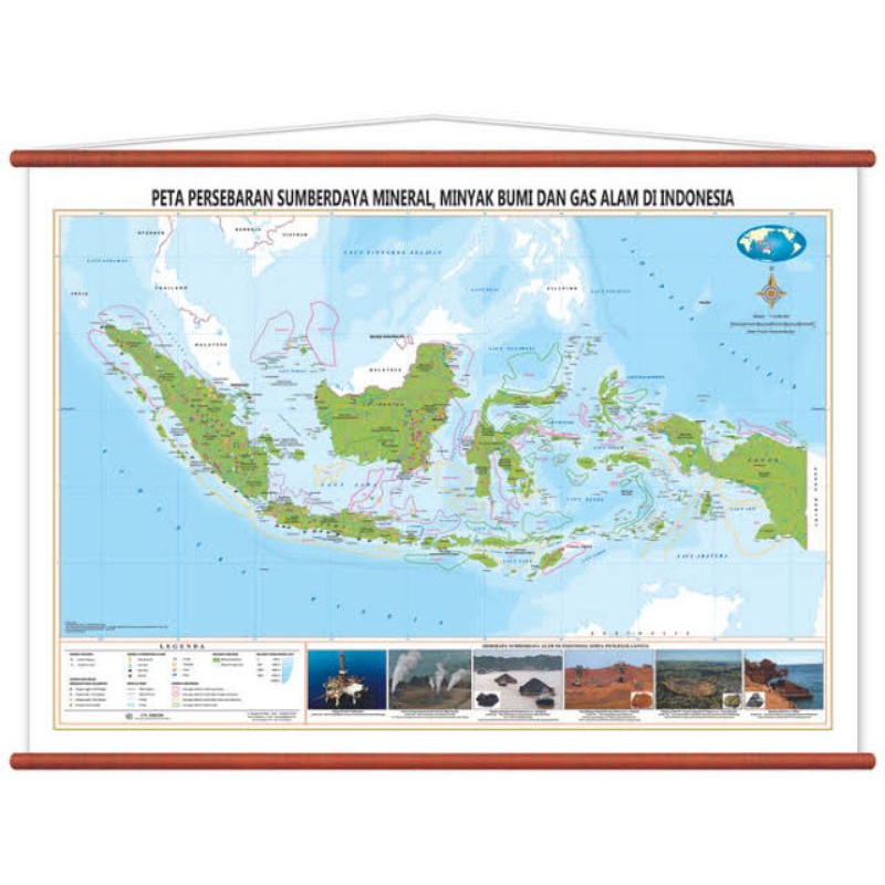 Jual PETA TEMATIK PETA SEBARAN MINERAL DI INDONESIA | Shopee Indonesia