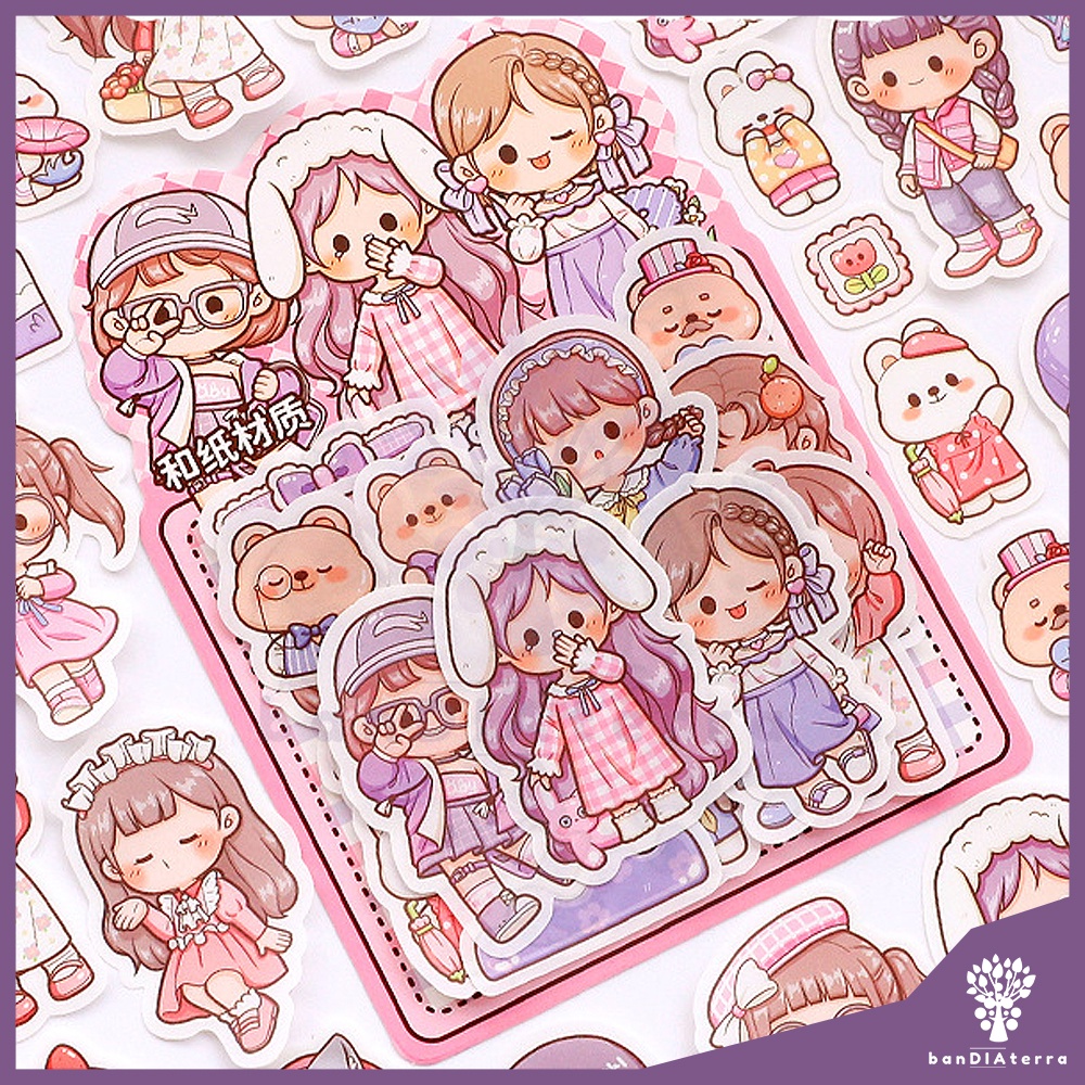 Jual Bandiaterra 40 Lembar Stiker Anak-Anak / 40 Sheets Cute Cartoon Sticker Pack bahan kertas ...