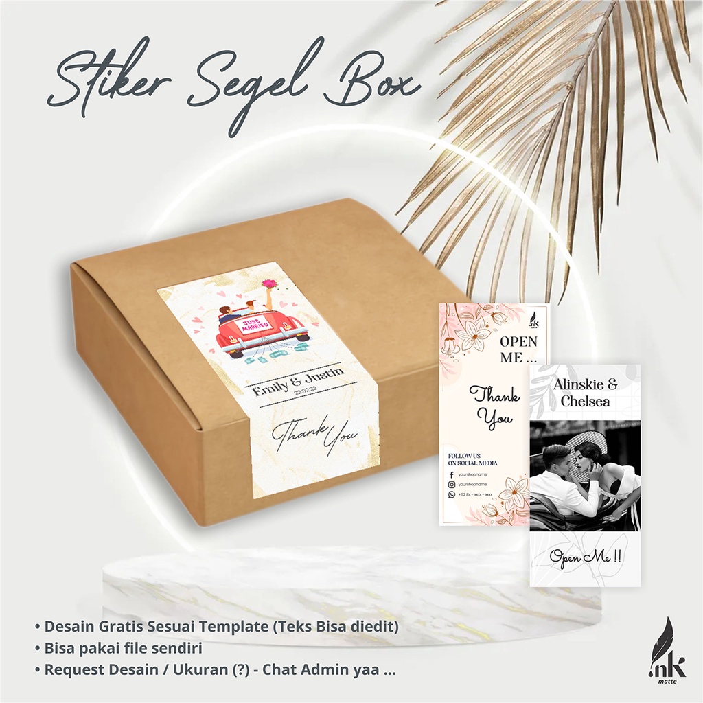 Jual LABEL BOX PACKAGING / STIKER BOX / SEGEL BOX HAMPERS / STIKER ...