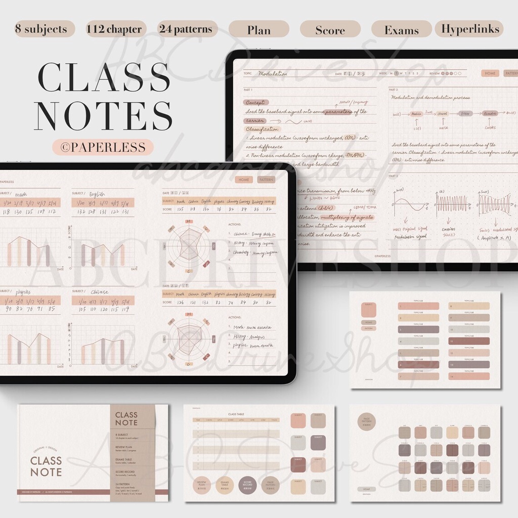 Jual Digital Planner & Journal - Class Notes | Shopee Indonesia