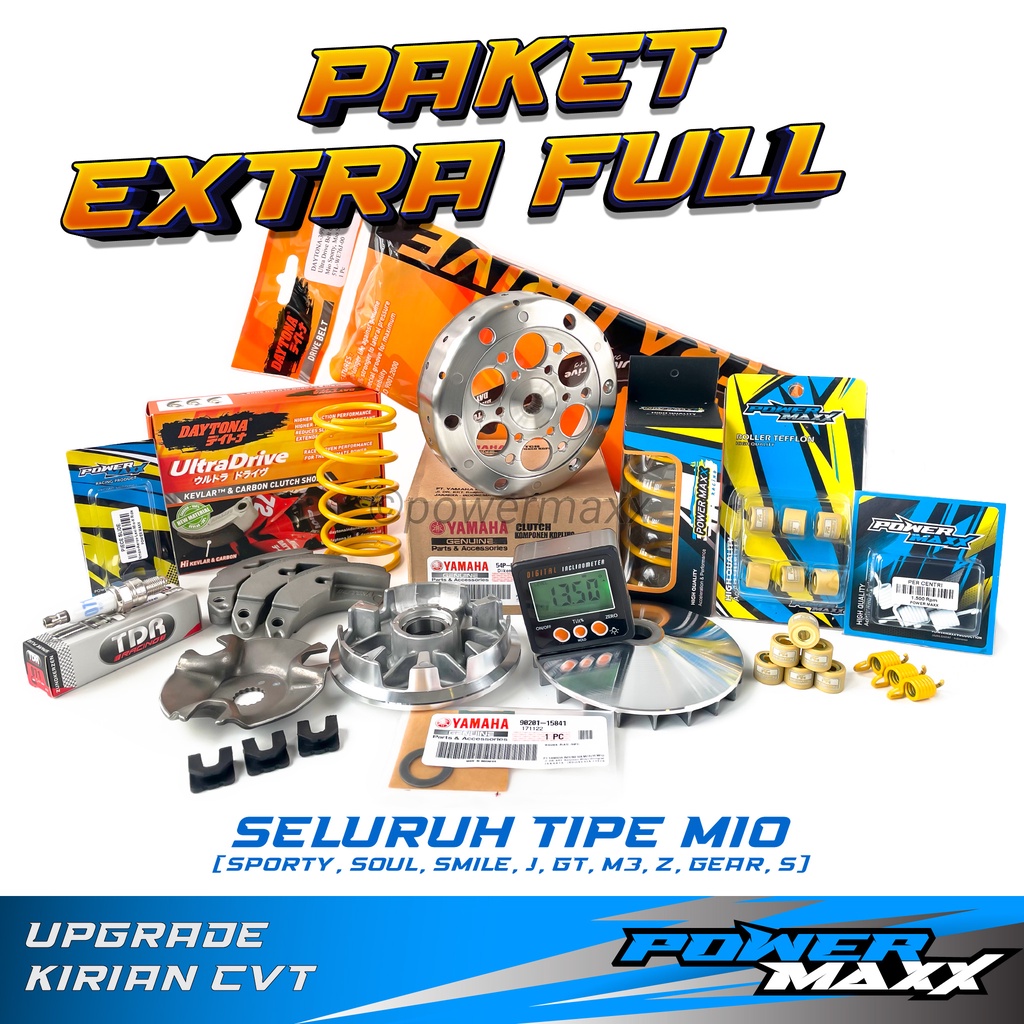 Jual PAKET EXTRA FULL UPGRADE KIRIAN CVT mio j m3 smile soul z s gear ...
