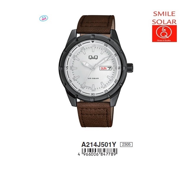 Jual Jam Tangan Pria Stylist Casual Kulit Leather Tanggal Hari Analog ...