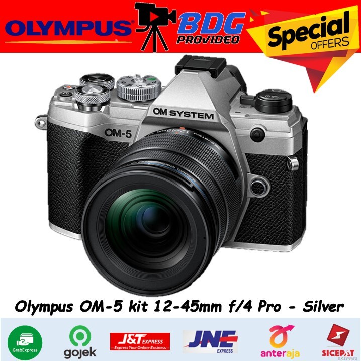 Jual Olympus OM SYSTEM OM-5 kit 12-45mm f/4 PRO Lens - Silver | Shopee ...