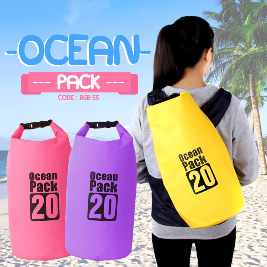 Jual Ocean Pack Dry SJCAM 20 Liter Tas Serbaguna Anti Air Selempang 1 Tali | Shopee Indonesia