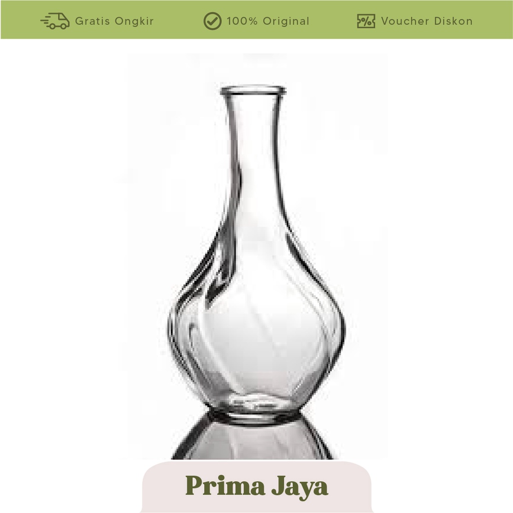 Jual PrimaJaya VILJESTARK VI2221 Vas Bunga dari kaca bening ukuran 17cm ...