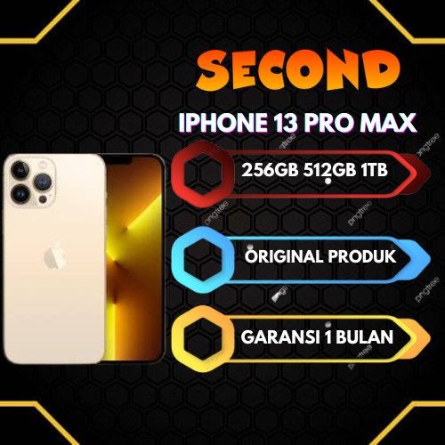 Jual PROMO IPHONE 13 PRO MAX SECOND BEKAS ORIGINAL PRODUK 100% 128GB 256GB 512GB 1TB BERGARANSI ...