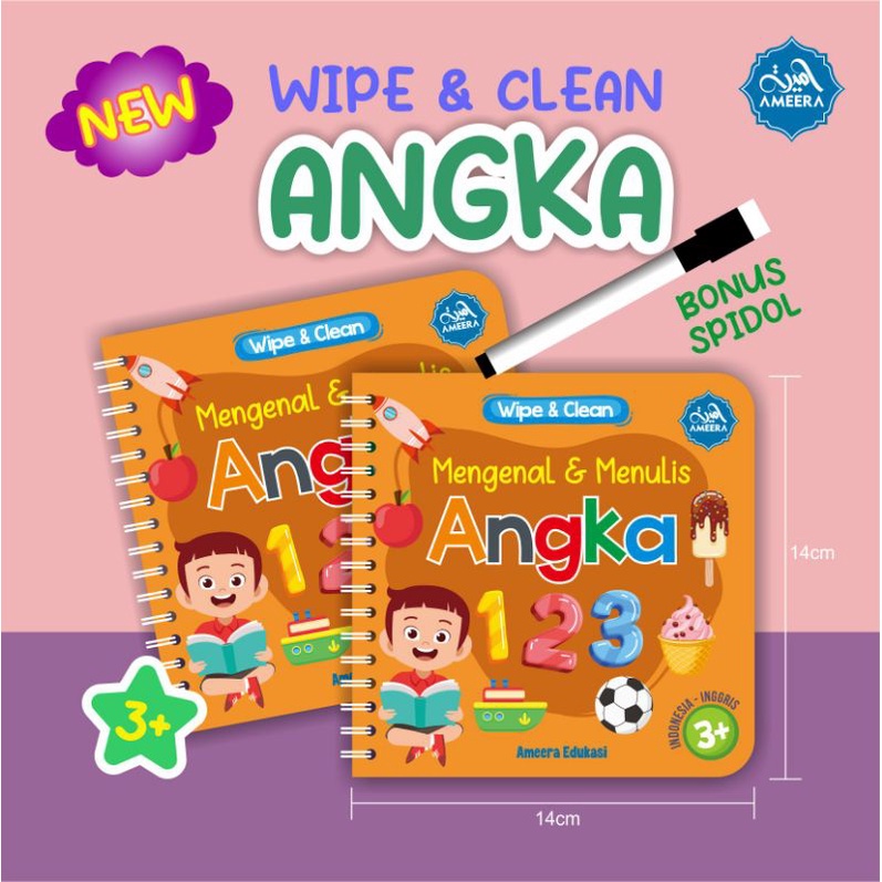 Jual Buku wipe & clean mengenal dan menulis angka | Shopee Indonesia