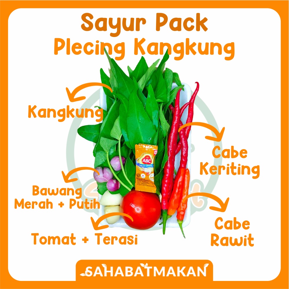 Jual Plecing Kangkung Sayur Pack Sayur Prep Sayur Instant Sahabat Makan ...