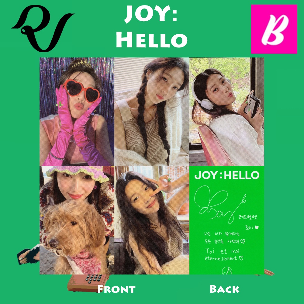 Jual JOY RED VELVET HELLO ALBUM PHOTOCARD UNOFFICIAL | Shopee Indonesia