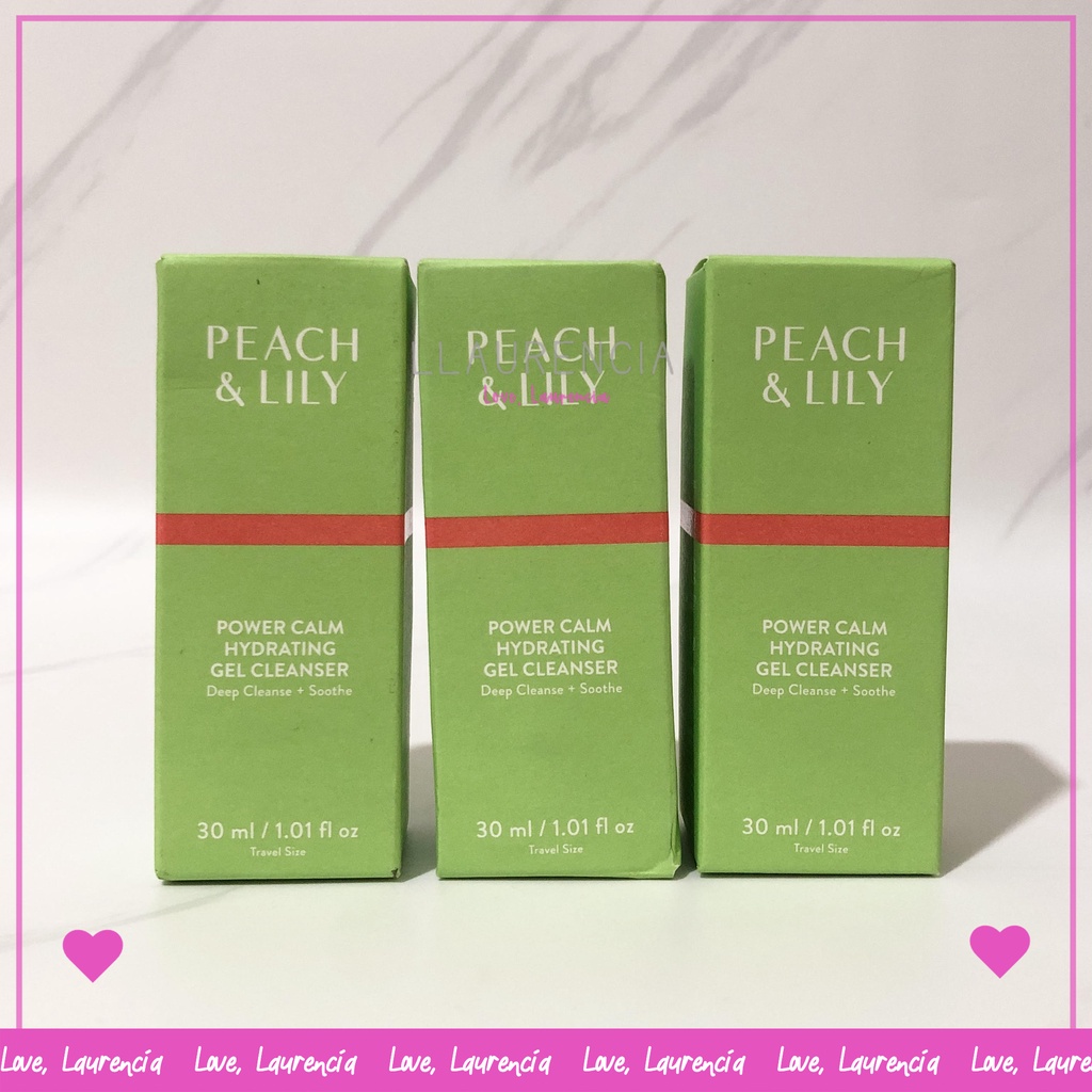 Jual PEACH & LILY POWER CALM HYDRATING GEL CLEANSER 30 mL / face wash ...