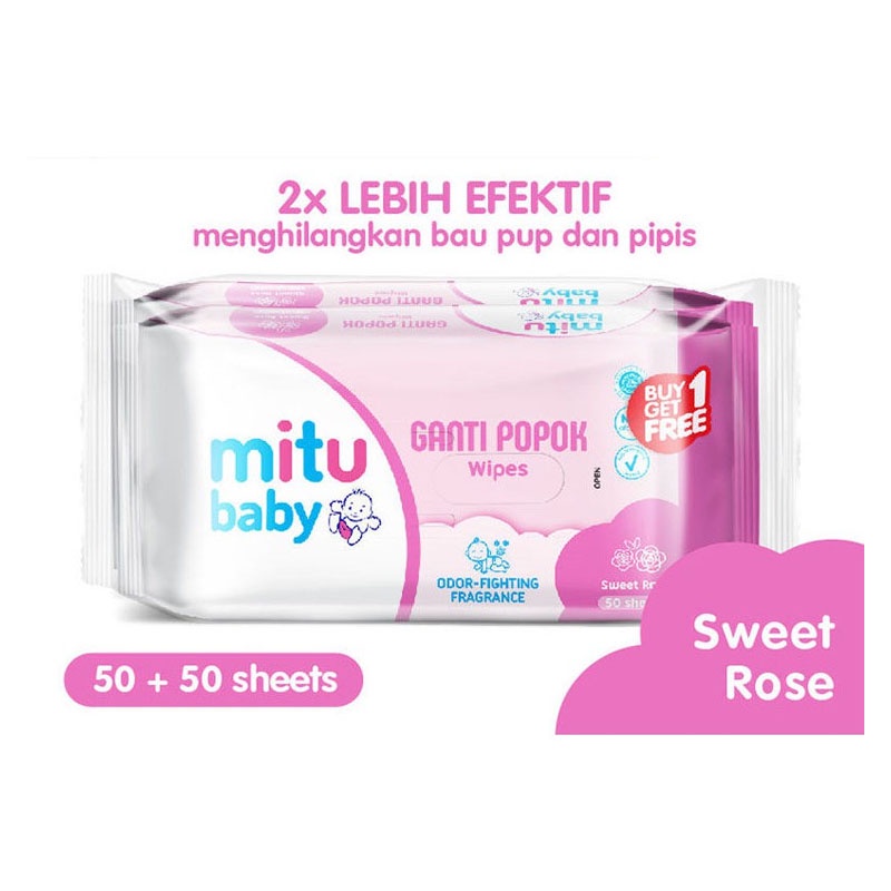 Jual mommynme mitu baby wipes 50s x 2 tisu basah bayi | Shopee Indonesia