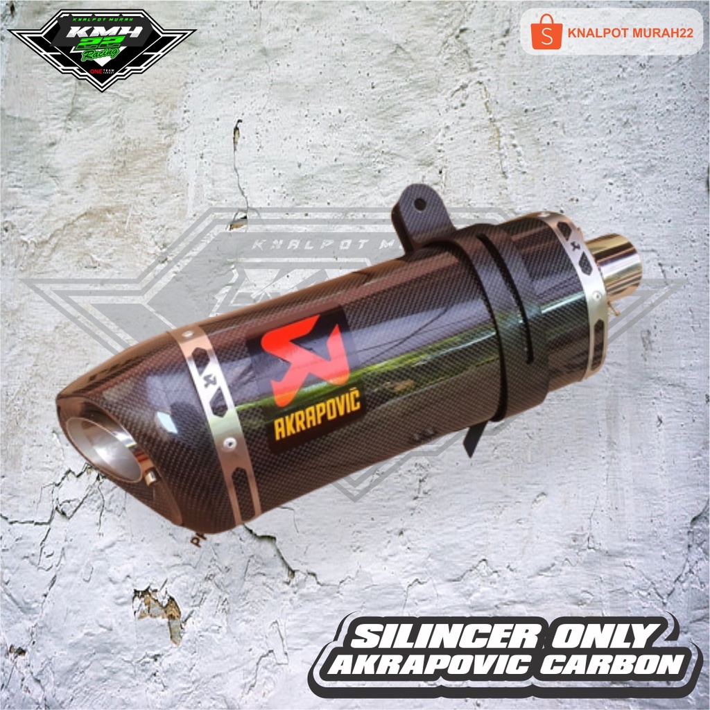 Jual KNALPOT RACING AKRAPOVIC EVO FULL CARBON FIBER SILENCER ONLY ...