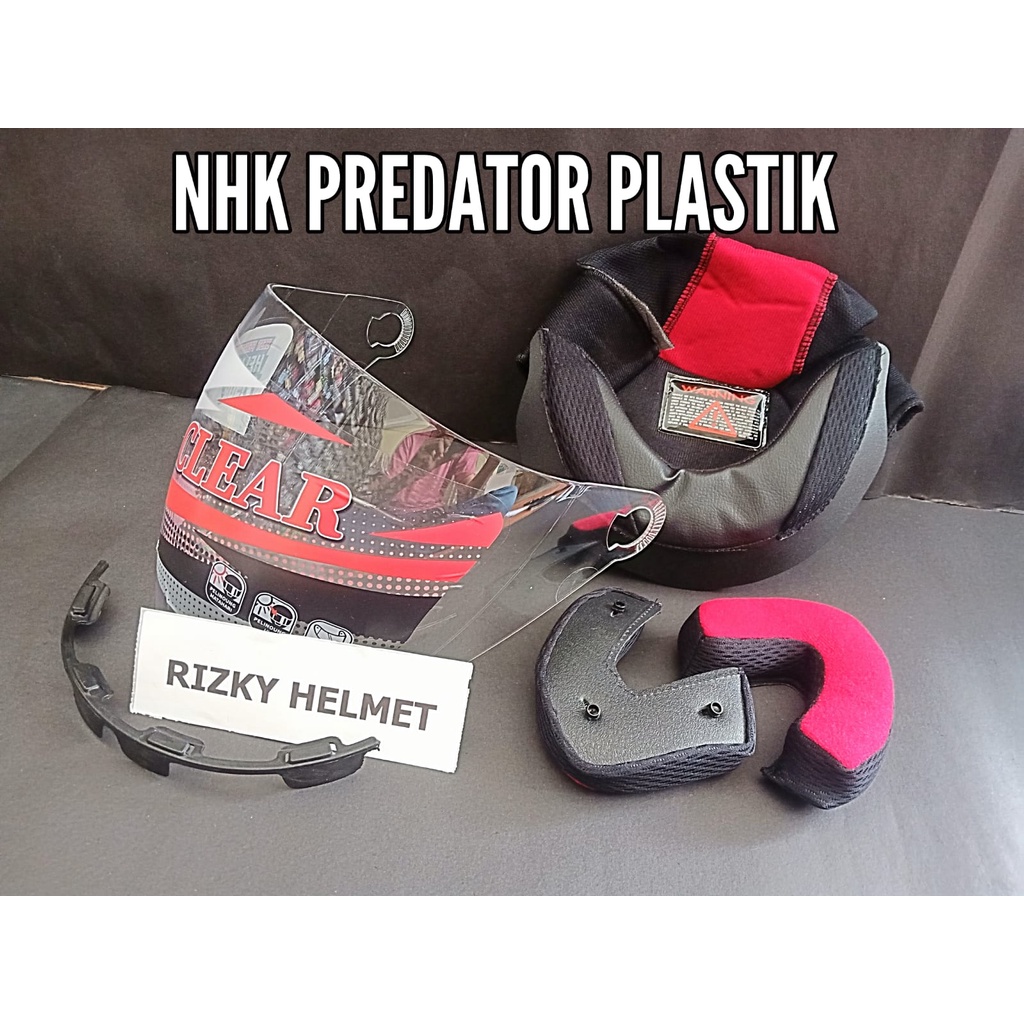 Jual Busa Helm NHK Predator Plastik, PREDATOR Kancing Plastik + Kaca ...