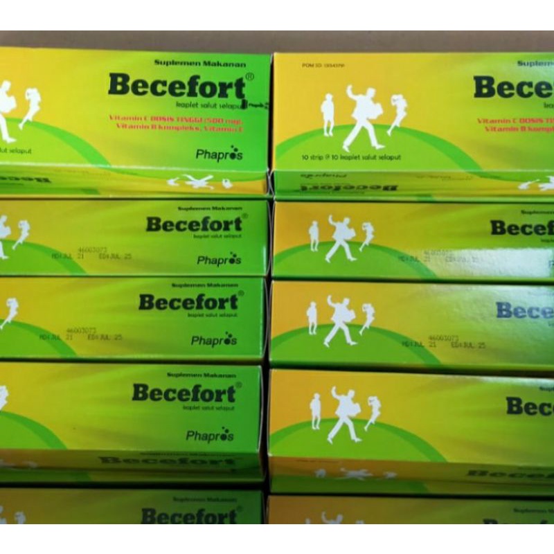 Jual Becefort Suplemen Vitamin C 500 mg 100 tablet | Shopee Indonesia