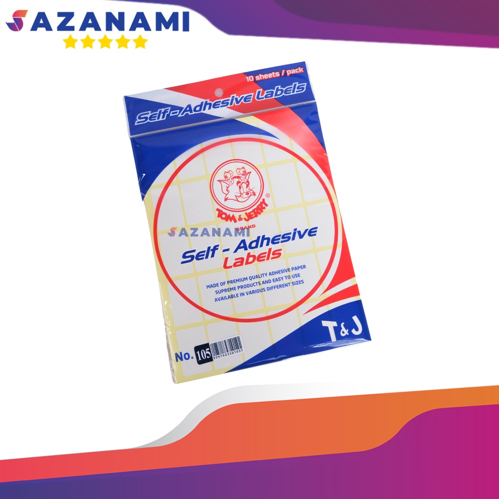 Jual TOM & JERRY LABEL 105 24 X 37 MM STICKER LABEL STIKER TOM N JERRY ...