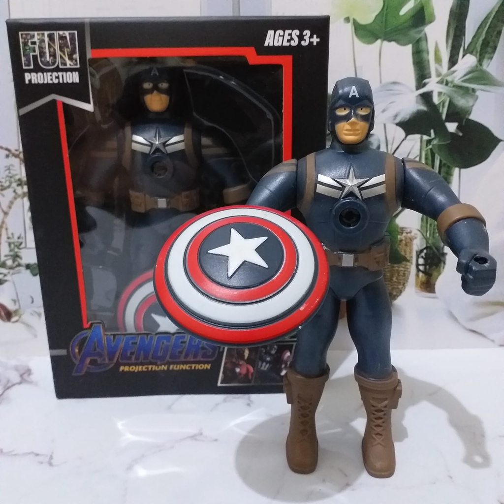 Jual Mainan Action Figure Captain America Nyala Gambar Kapten Amerika ...