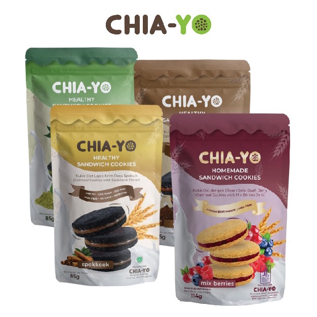 Jual Chiayo Sandwich Cookies Matcha, Coffee, Spekuk, Mix Berries ...