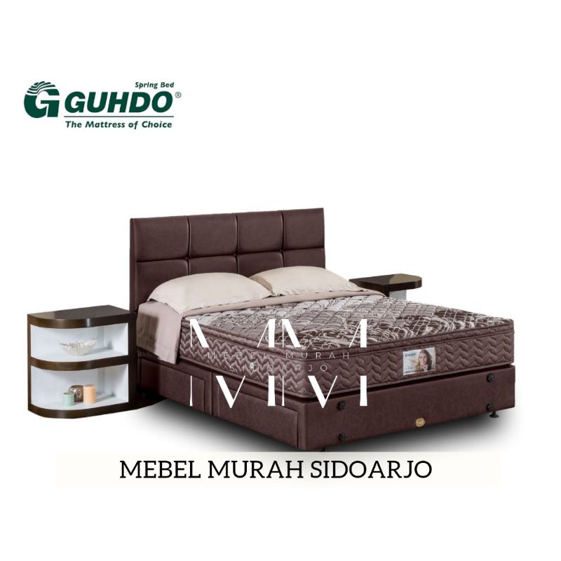 Jual Set Guhdo Springbed Divan Drawer Laci Standard Plushtop 160x200 180x200 200x200 Kasur Set ...