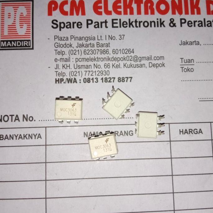 Jual OPTOCOUPLER MOC3063 MOC 3063 DIP OPTO coupler pcmelektrob9090 ...