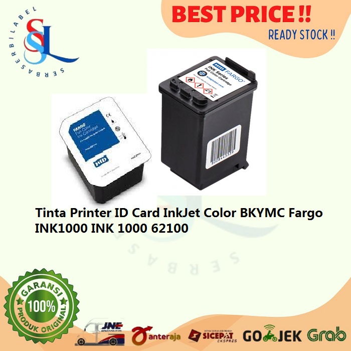 Jual Tinta Printer ID Card InkJet Color BKYMC Fargo INK1000 INK 1000 ...