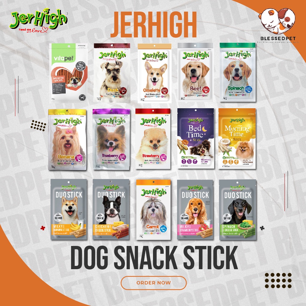 Jual [TERLARIS!] JERHIGH Snack Anjing Stick All Varian 50gr - 70gr ...