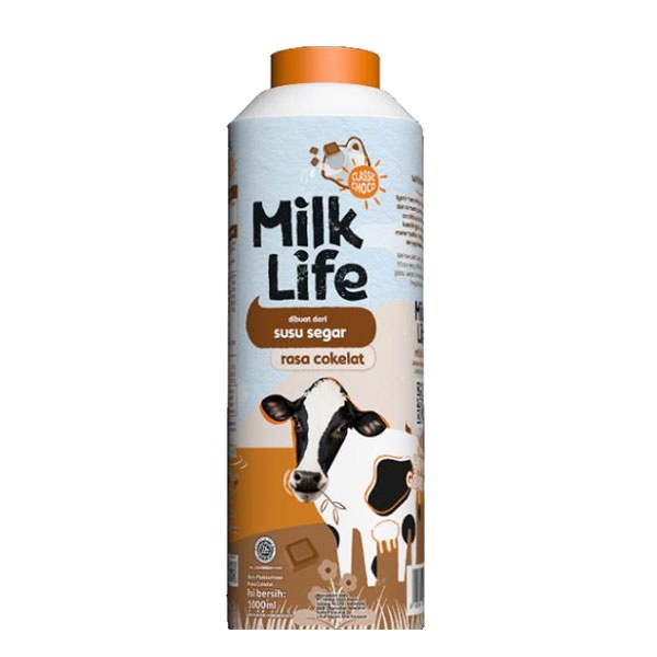 Jual MILKLIFE FRESH MILK CHOCOLATE 1 LITER - SUSU | Shopee Indonesia