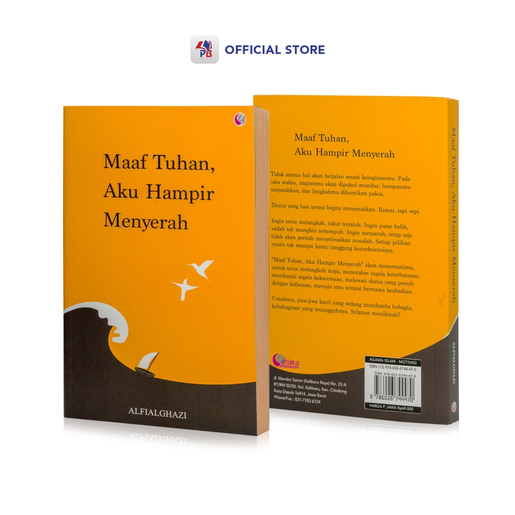 Jual Buku Motivasi Self Improvement Maaf Tuhan Aku Hampir Menyerah