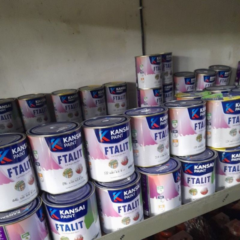 Jual cat ftalit besi dan kayu 1kg ready semua warna / cat besi dan kayu ...