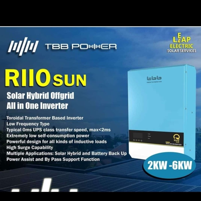 Jual Hybrid Inverter Offgrid Riio SUN Low Frequency TBB Power 2KW 3KW ...
