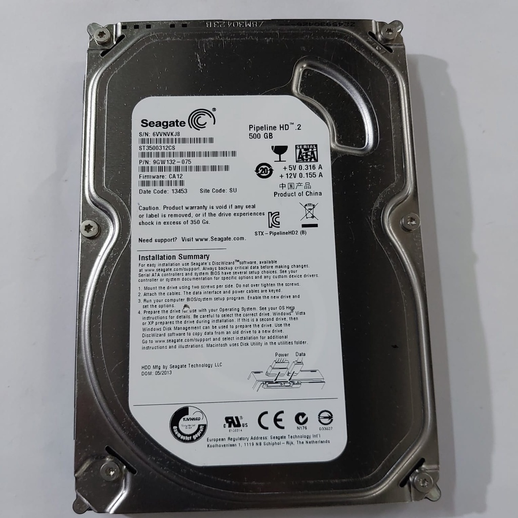 Jual hdd harddisk seagate 500gb sata 3,5inch hardisk pc komputer atau ...