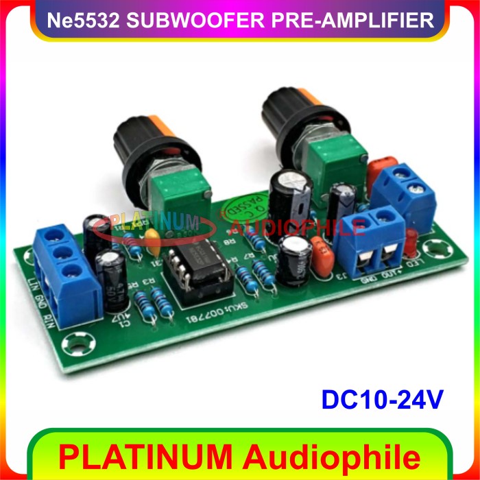Jual Sound Filter Subwoofer Pre Amplifier Dc 12-24V Low Pass Filter ...