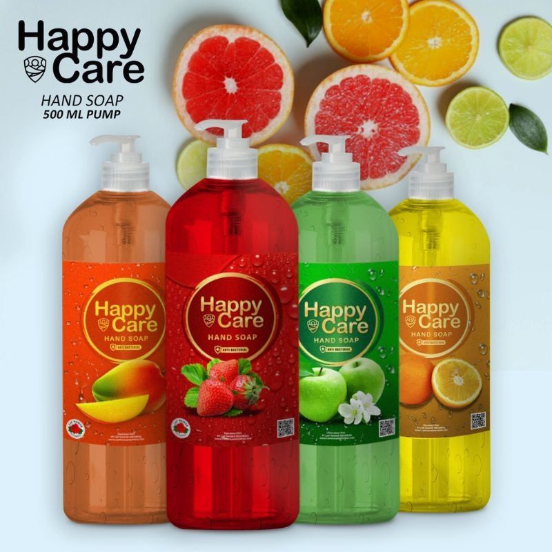 Jual (Terlaris) Hand Soap 500ml Botol Bulat Happy Care Sabun Cuci ...