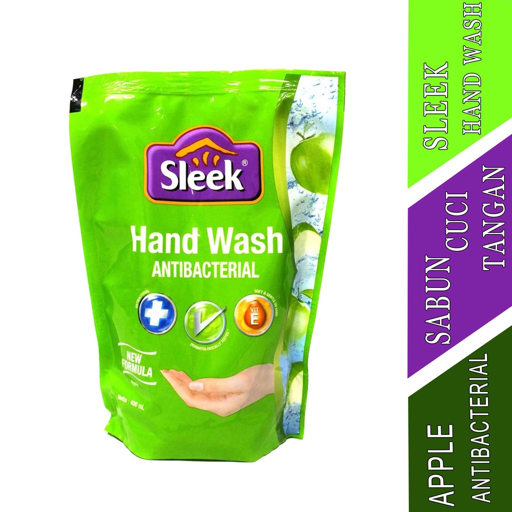 Jual New formula- sleek- sabun cuci tangan- apple- 400ml | Shopee Indonesia