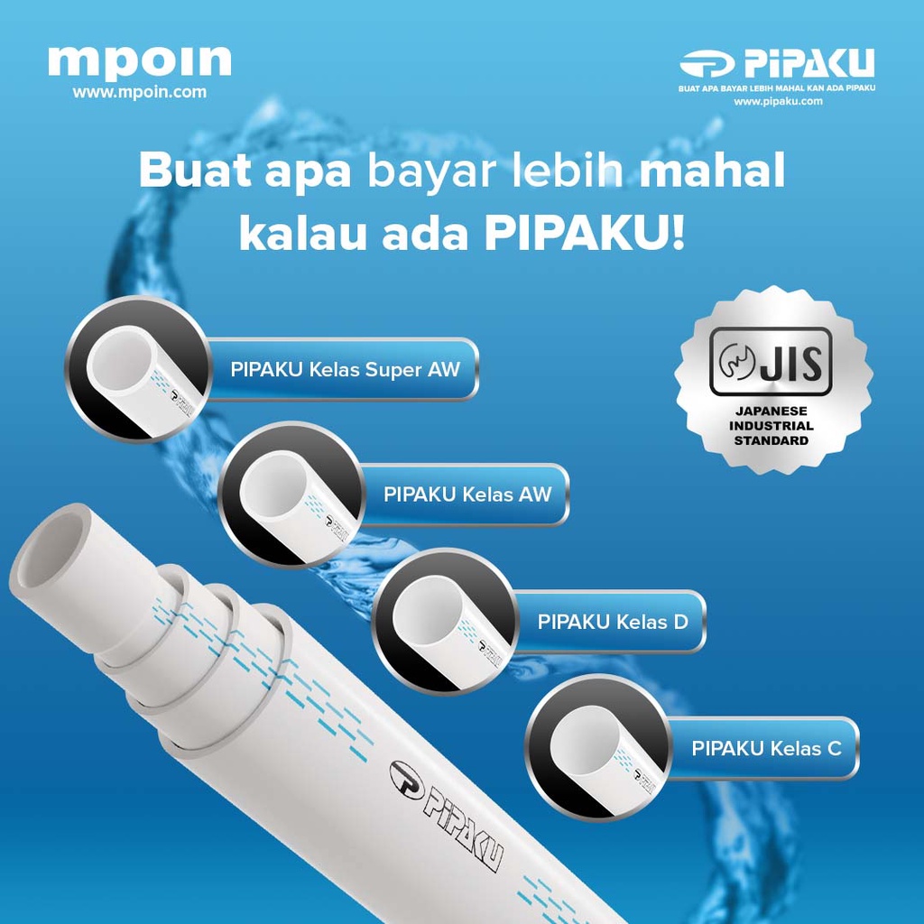 Jual PIPA POTONGAN PVC TIPE D MERK PIPAKU 4" - 1 METER | Shopee Indonesia