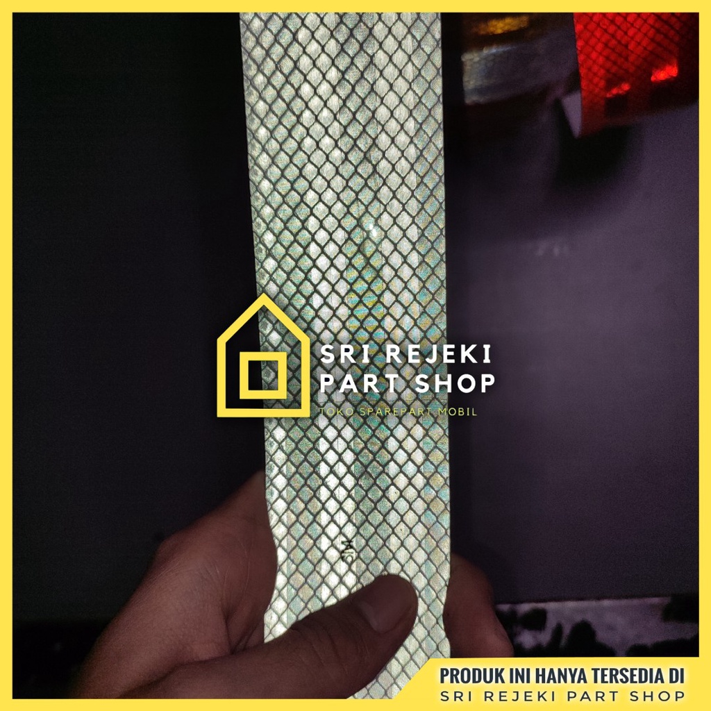 Jual 3M Sticker Reflektor 1 Roll 50 Meter Stiker Pemantul Cahaya Lolos ...