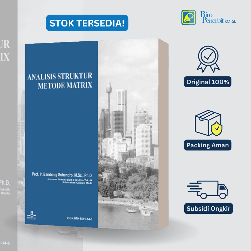 Jual BUKU TEKNIK SIPIL Analisis Struktur Metode Matrix oleh Bambang Suhendro | Shopee Indonesia