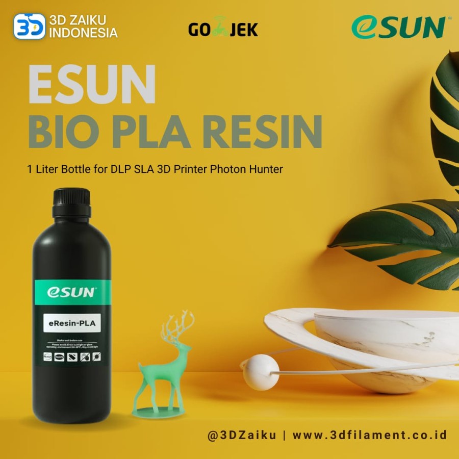 Jual eSUN Bio PLA Resin 1 Liter Bottle for DLP SLA 3D Printer Photon ...