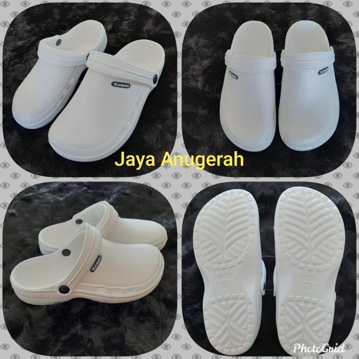 Jual Baim Putih Sepatu Sandal Crocs Untuk Haji Dan Umrah.. Putih Bersih ...