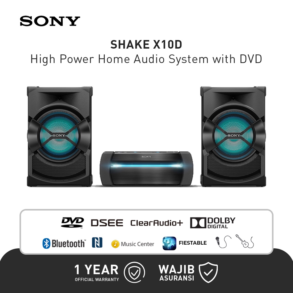 Jual Sony Sistem Home Theatre Audio Speaker dengan DVD Shake-X10D ...
