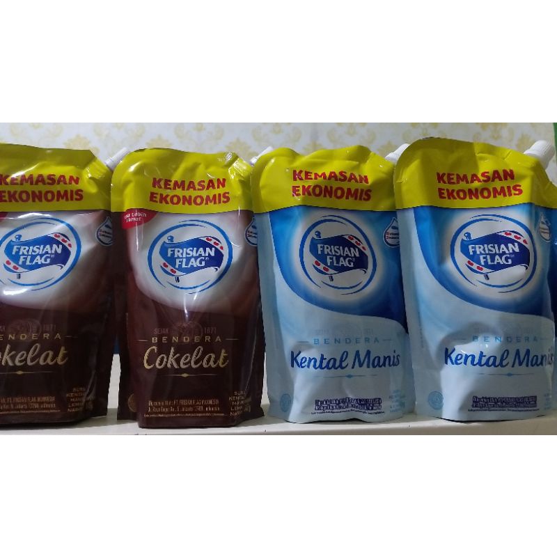 Jual Frisian flag susu kental manis bendera pouch 545 gram besar ...