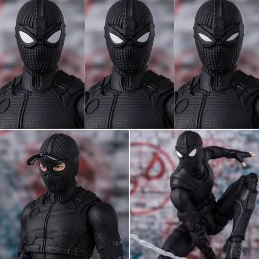 Jual SHF Spider-Man Spiderman Stealth Black Monkey Far From Home Figure ...