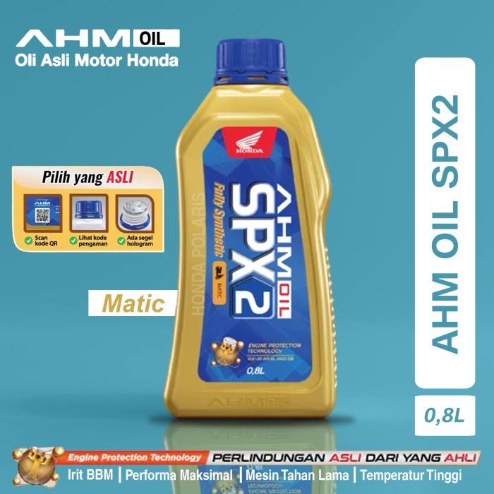 Jual OIL SPX 2 800 ML 10w-30 SL FULLY SYNTHETIC OLI MATIC | Shopee ...