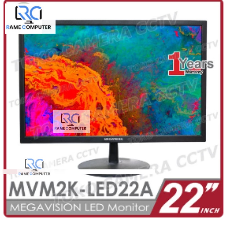 Jual MONITOR LED 22 INCH MEGAVISION HDMI VGA SPEAKER | Shopee Indonesia
